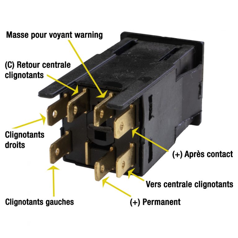 Branchement d'un bouton warning pour une Méhari nouveau modèle - Technique MCC